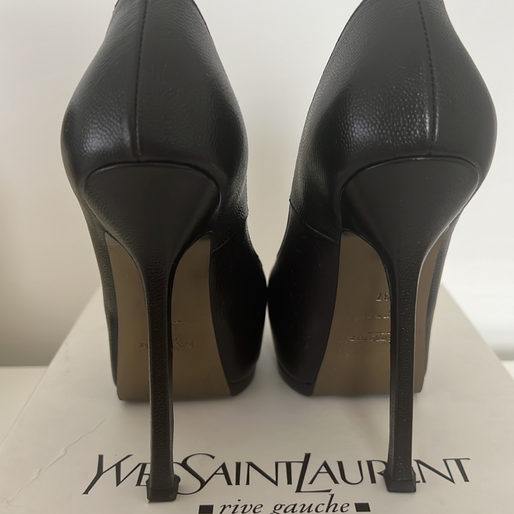 Ysl Tribute Platform Black Pumps. - Gem